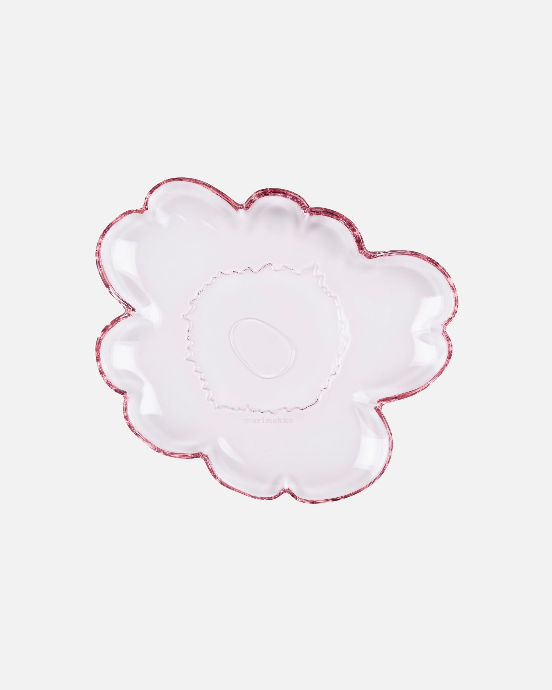 unikko shape glass plate 20 cm - pink – Design House Vancouver