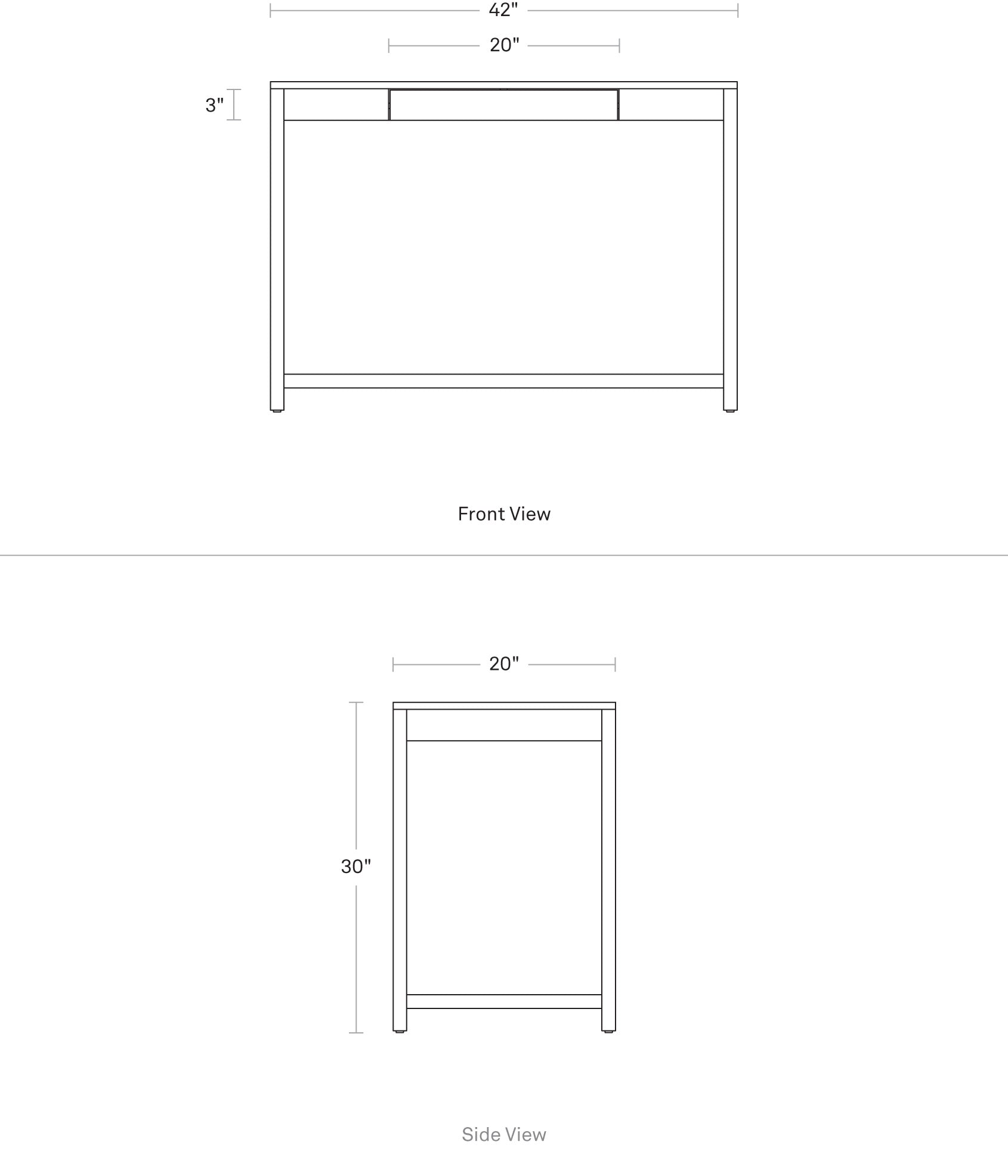 Open Plan Small Desk – Design House Vancouver